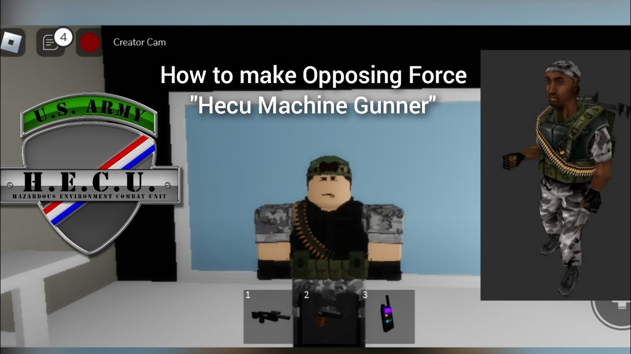 Brookhaven Rp: How to Make HL:Opposing Force "HECU Machine Gunner Class ...