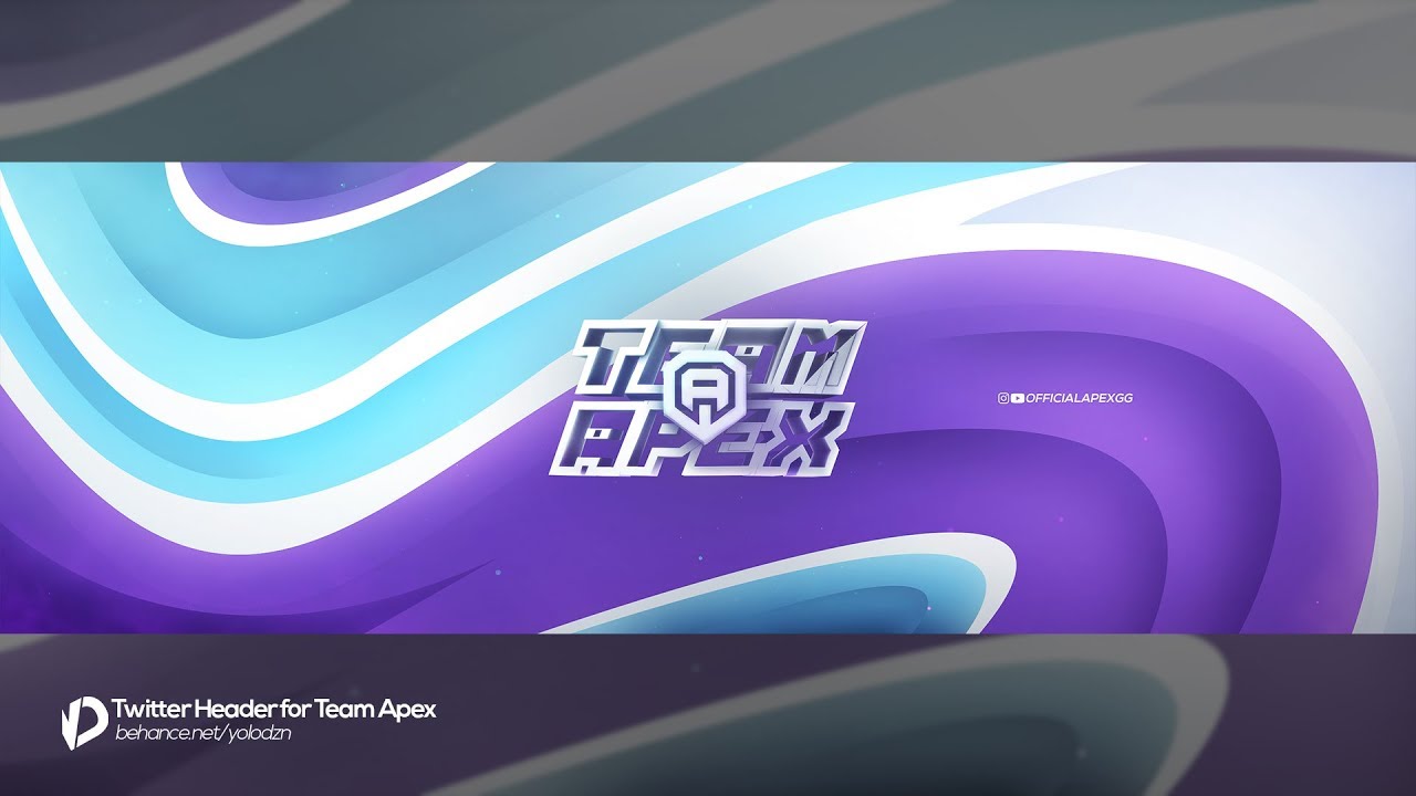 #67 Speedart - Twitter Header for Team Apex - YouTube