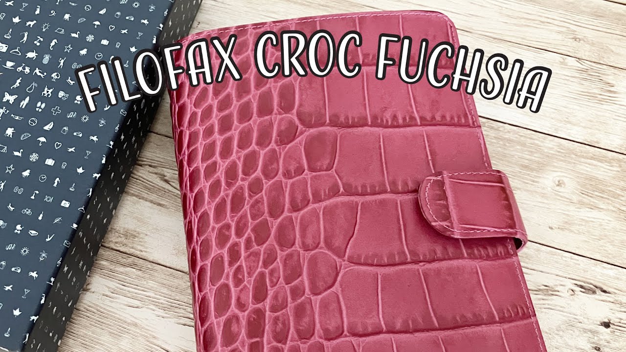 Filofax Classic Croc Organizer - Personal Size in Fuchsia - YouTube
