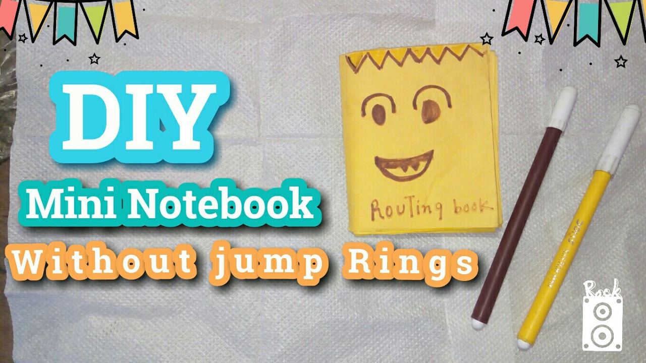 How To Make Mini Notebooks Without Jump Rings - YouTube