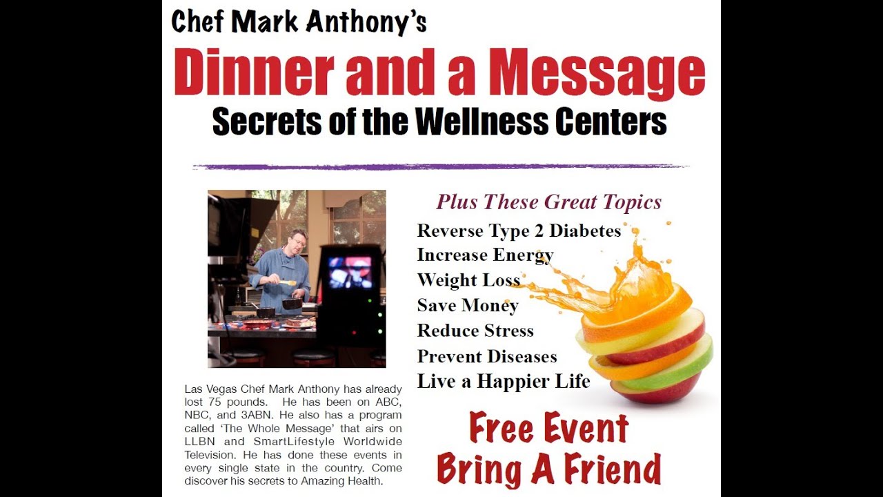 "Secrets of Wellness Centers," presented by TV Chef Mark Anthony - YouTube