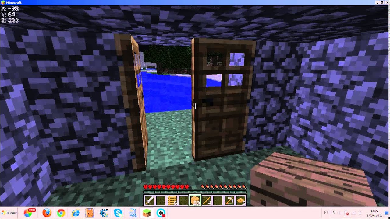 Como Construir Escada,Placa,Alçapão no Minecraft - YouTube