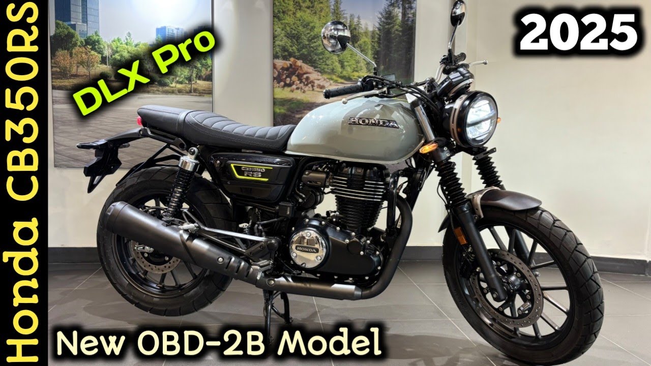 Honda CB 350 RS | New 2025 DLX Pro OBD-2B Model | Price & Mileage - YouTube