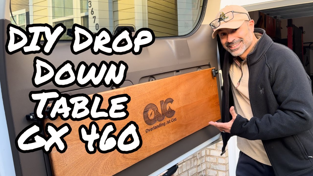 DIY Drop Down Table On The GX460 - YouTube
