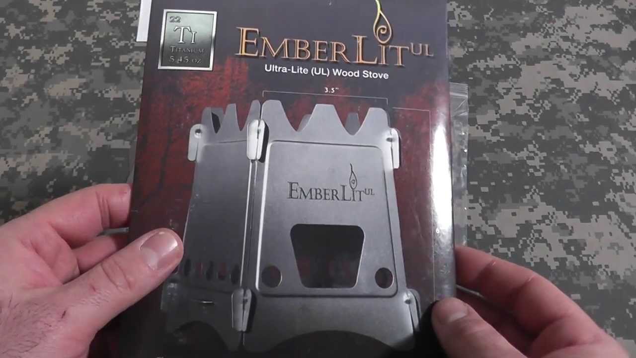 Emberlit UL Ultra Lite Wood Stove - YouTube