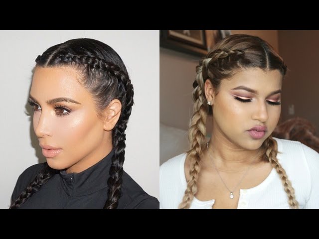 Kim Kardashian Hair Braid