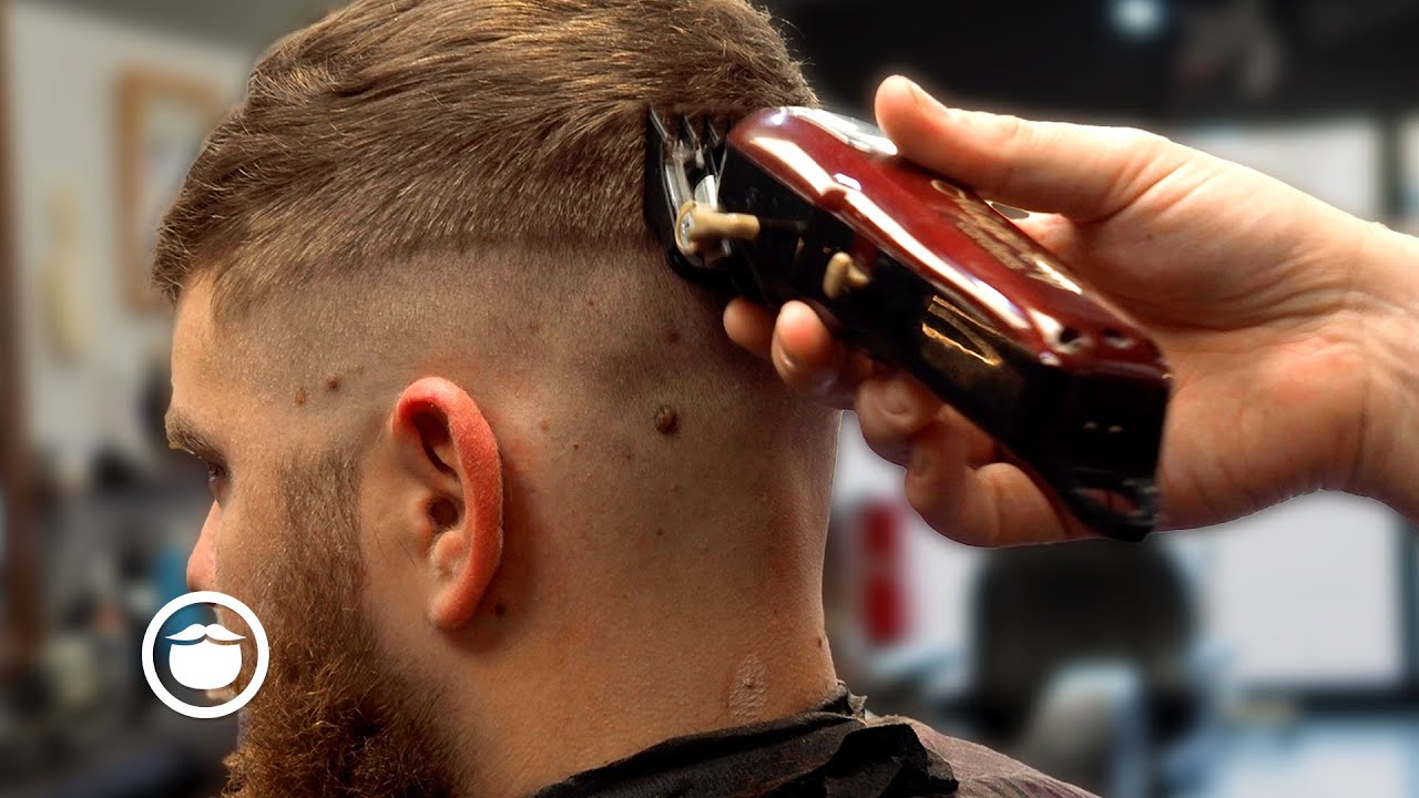 British Rapper Gets Extraordinary Mid Fade Crop - YouTube