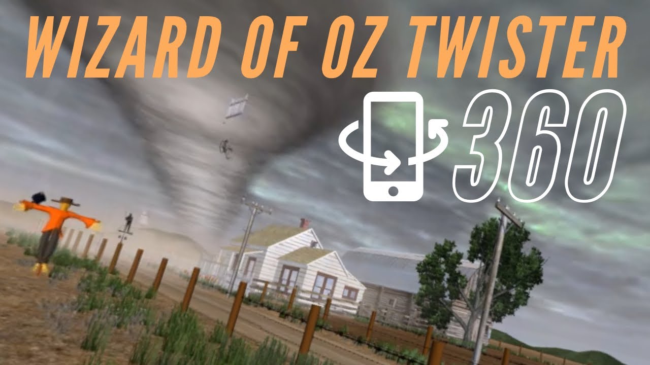 The Wizard of OZ Movie Twister Scene 360 Animated Video - YouTube
