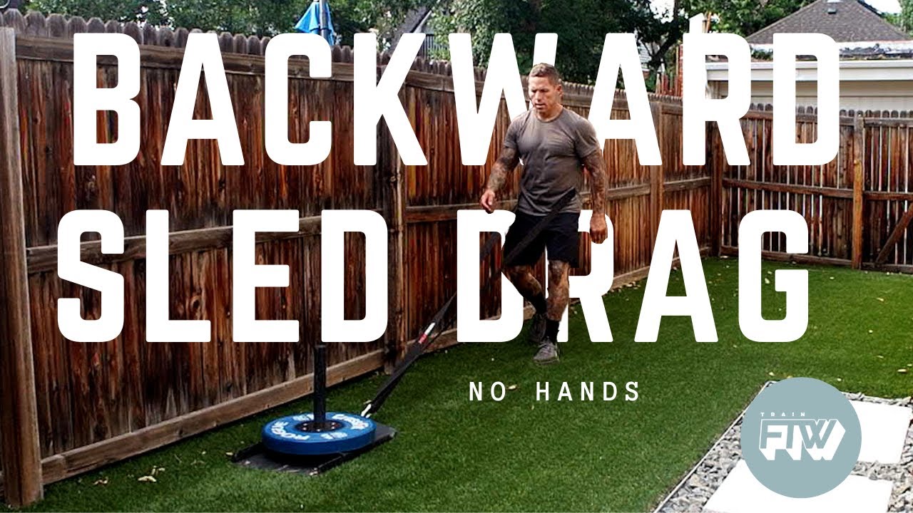 Backwards Sled Drag (No Hands) - YouTube