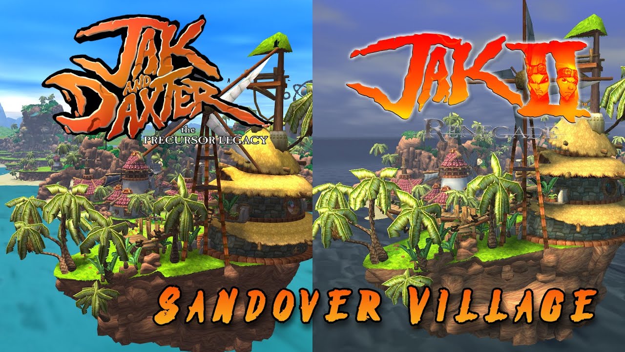 Jak and Daxter vs Jak 2 (Sandover Village) - YouTube
