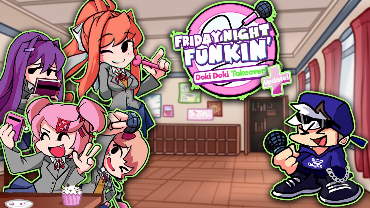 EL MEJOR MOD ANIME DE FNF DEFINITIVAMENTE / FNF Doki Doki Takeover Plus ...