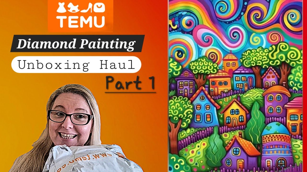 Diamond Painting/Unboxing/Temu - YouTube
