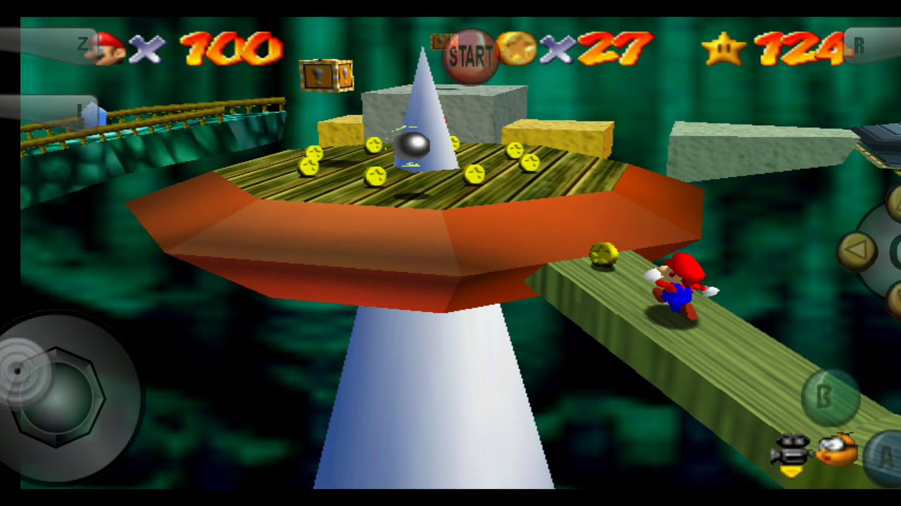 Super Mario 64 Bowser Level 1 Full Gameplay - YouTube