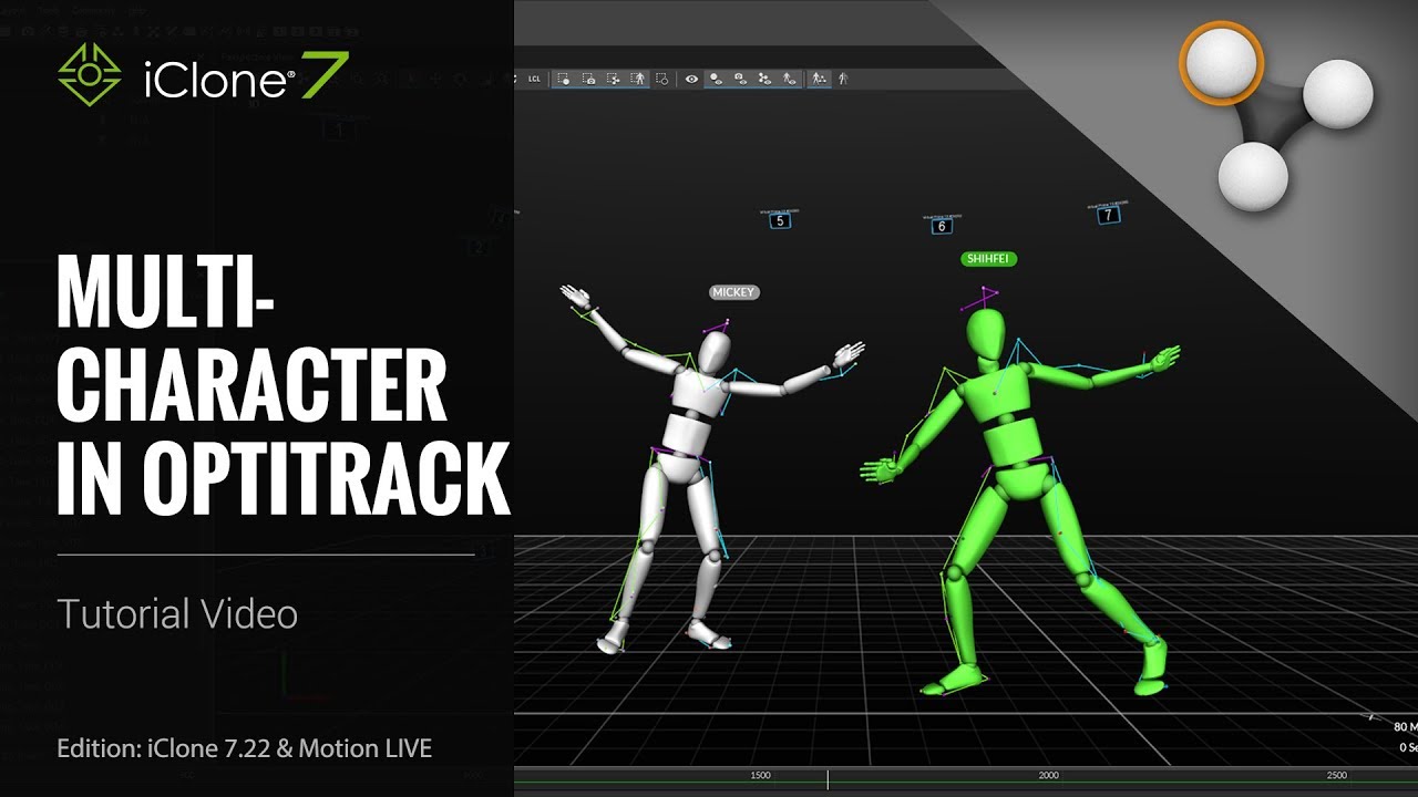 iClone 7.22 Tutorial - Motion LIVE: Multi-Character in OptiTrack - YouTube