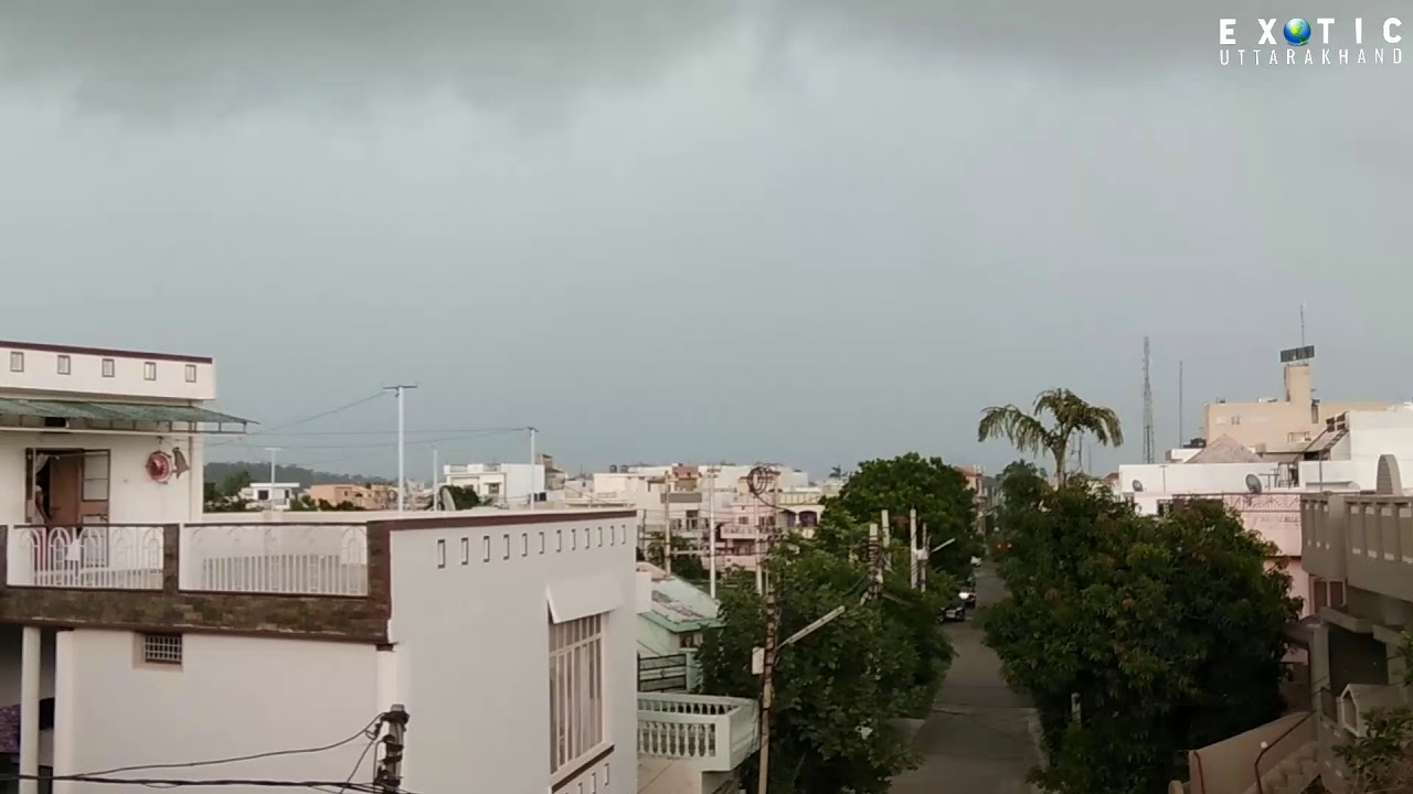 Beautiful weather and rain in Haridwar - YouTube