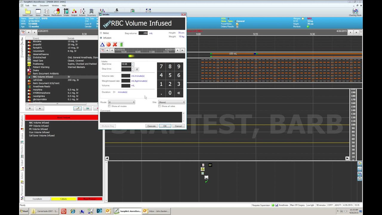 Surginet Anesthesia Fluid Management Tutorial - YouTube