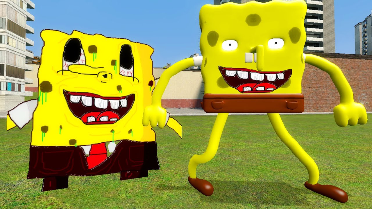 Playing as 2d and 3d spong bohb skware pahnts vs all rainbow friend in ...