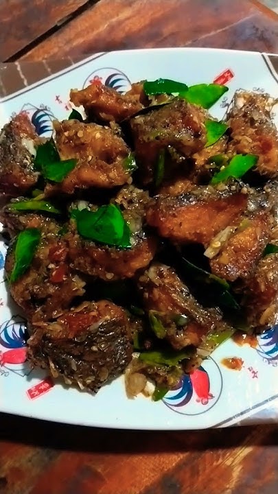 ปลานิลทอดผัดพริกกระเพราพริกไทดำ Cooking Food Snorts ชีวิตชนบทบ้านๆ