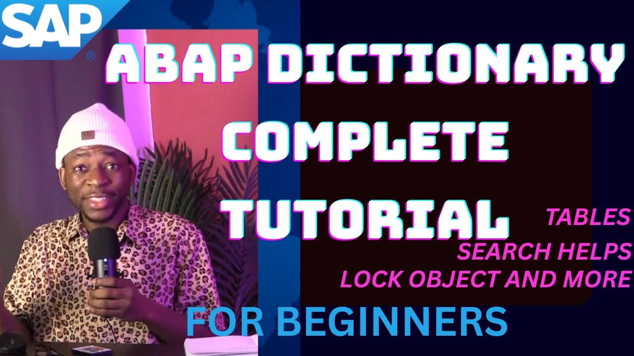 SAP ABAP Dictionary complete Tutorial for Beginners | full course - YouTube