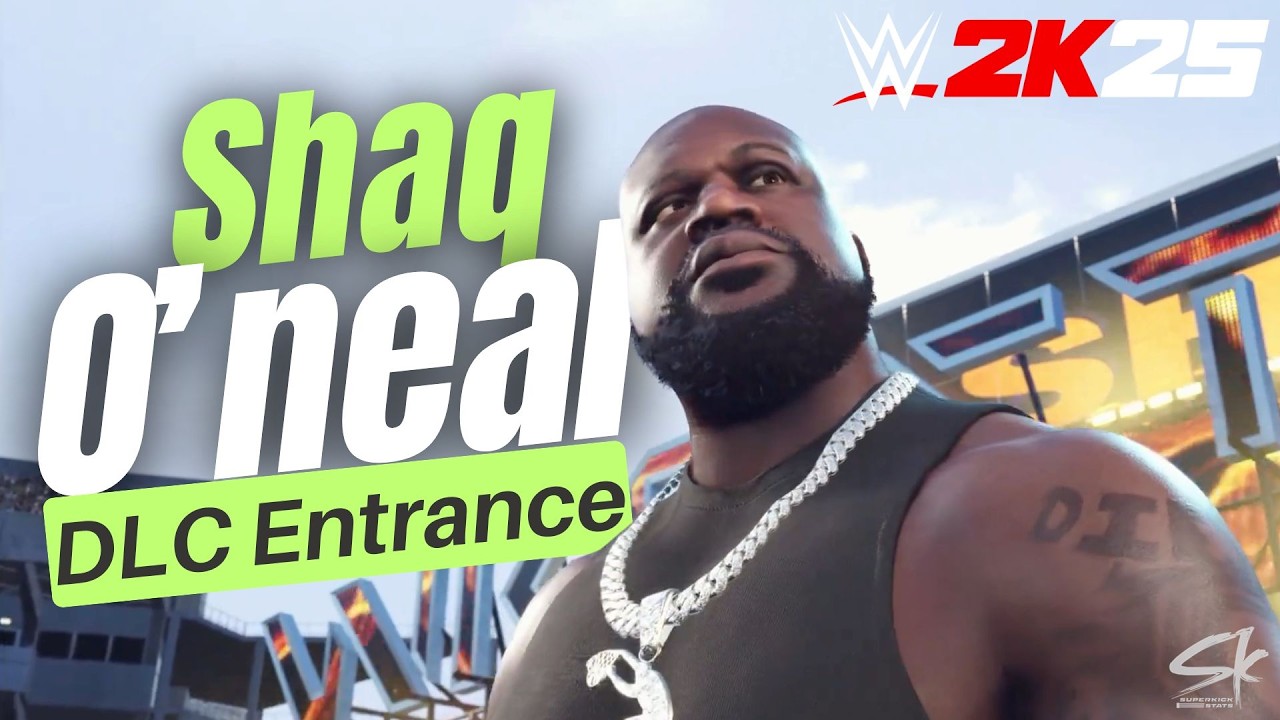 WWE 2k25 DLC NBA Legend Shaq O'neal Entrance REVEALED! - YouTube