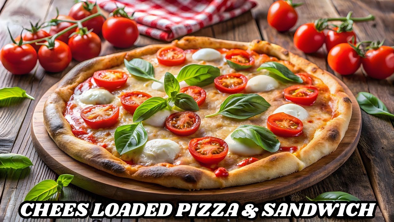 Fully cheese loaded Pizza & Sandwich / Noida street food - YouTube