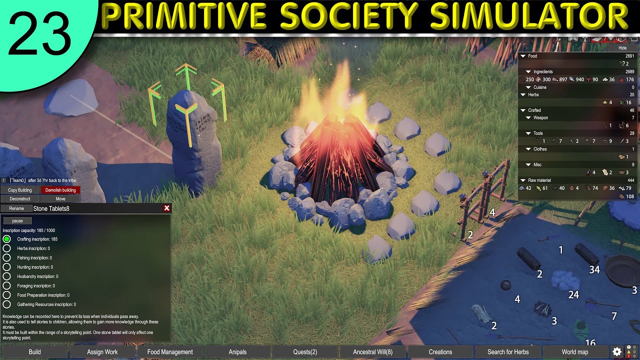 (23) PRIMITIVE SOCIETY SIMULATOR = Gameplay 4K 60 FPS - YouTube