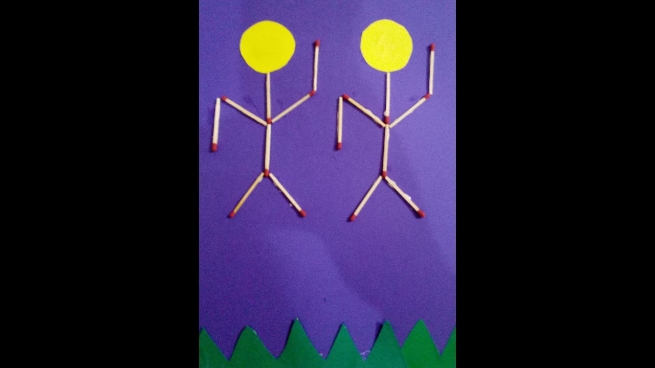 Match Stick Craft I Simple & Beautiful Craft I Matchbox Stick Craft ...