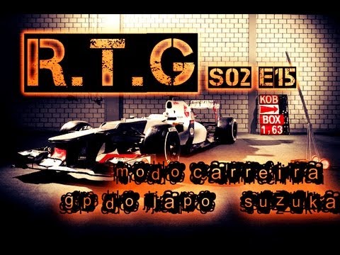 F1 2012 MODO CARREIRA GP do Japão / Suzuka S02 E15   NIGHT BRASIL
