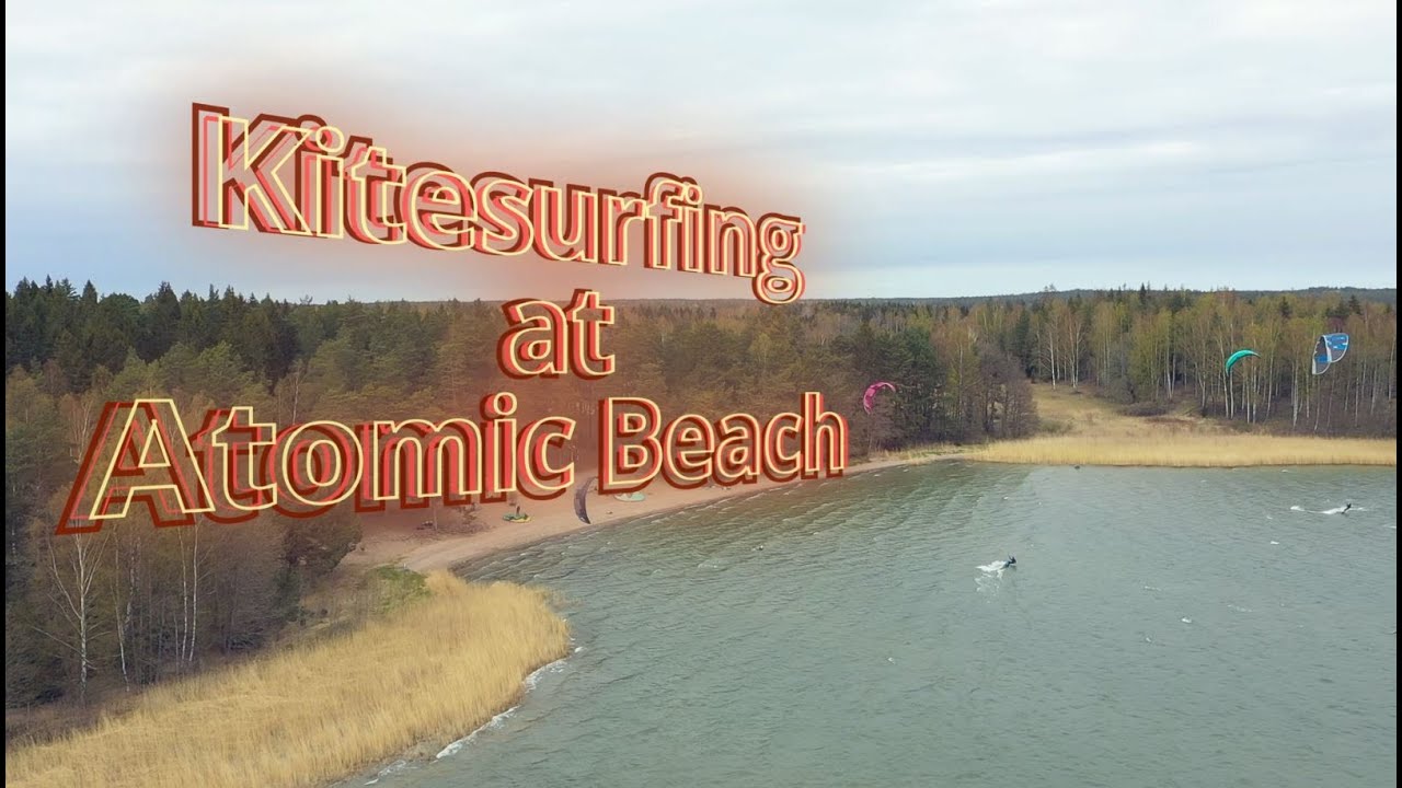Kitesurfing at Atomic Beach - YouTube