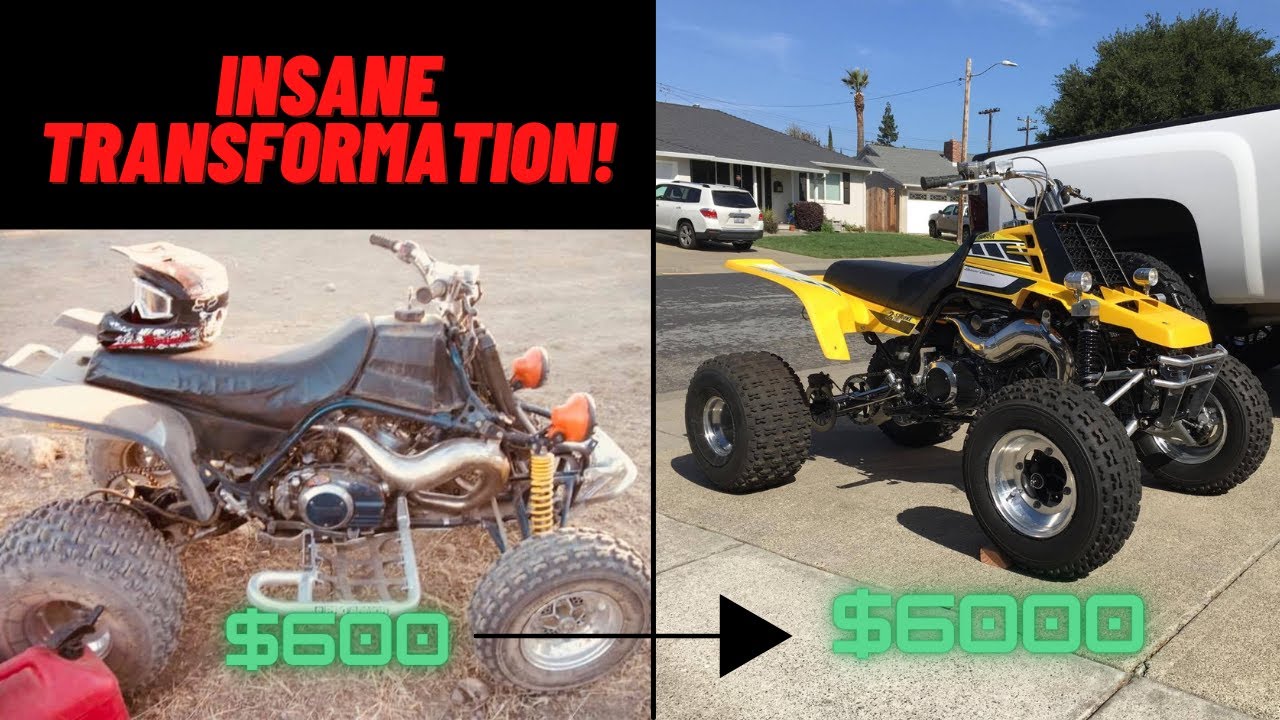 Insane Transformation of $600 1994 BANSHEE 350cc | Sat Outside For ...