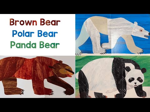 Brown Bear 🐻 Panda Bear 🐼 Polar Bear 🐻‍ ️ What Do You See? Eric Carle ...