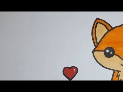 How to Draw a Cute Fox Easy | Creative Studio Sunny - YouTube