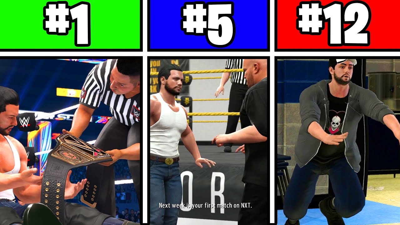 Ranking Every WWE 2K Career Mode Introduction From WORST To BEST - YouTube