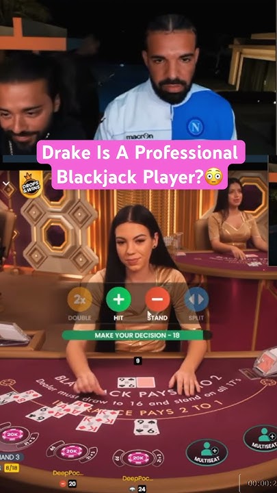 Drake Is A Professional Blackjack Player! #drake #blackjack #casino #maxwin #highlimit # ...