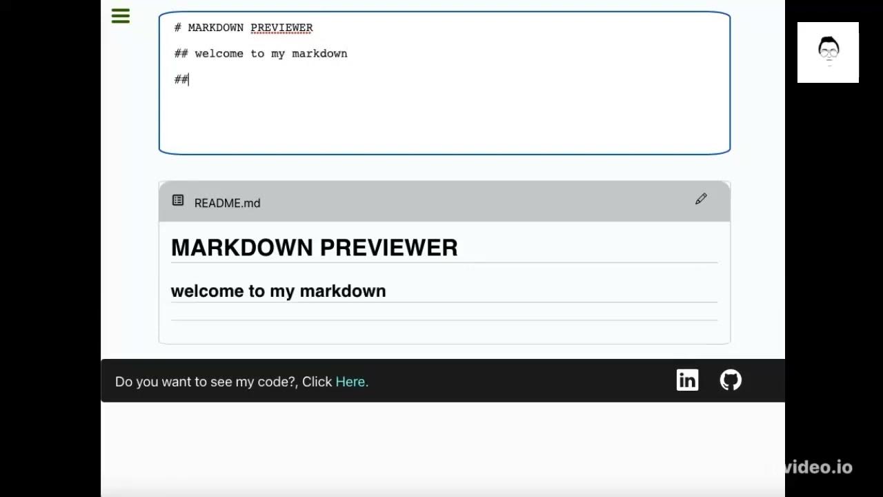 Markdown Previewer - YouTube