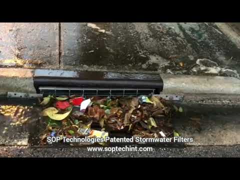 Stormwater Filters at Drainage Curb Inlets (SOP Technologies BMP) - YouTube