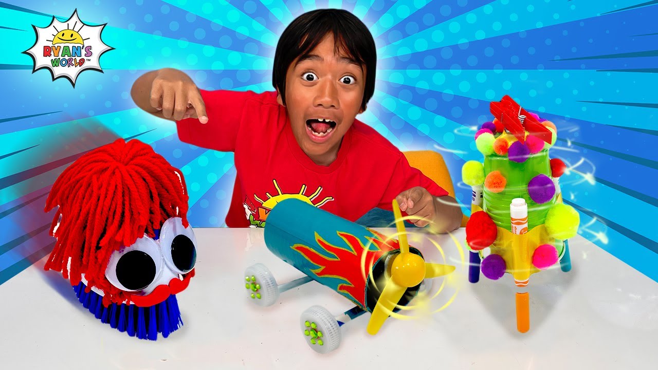 How to Make your own DIY Robot from cardboard with Ryan's World! - YouTube