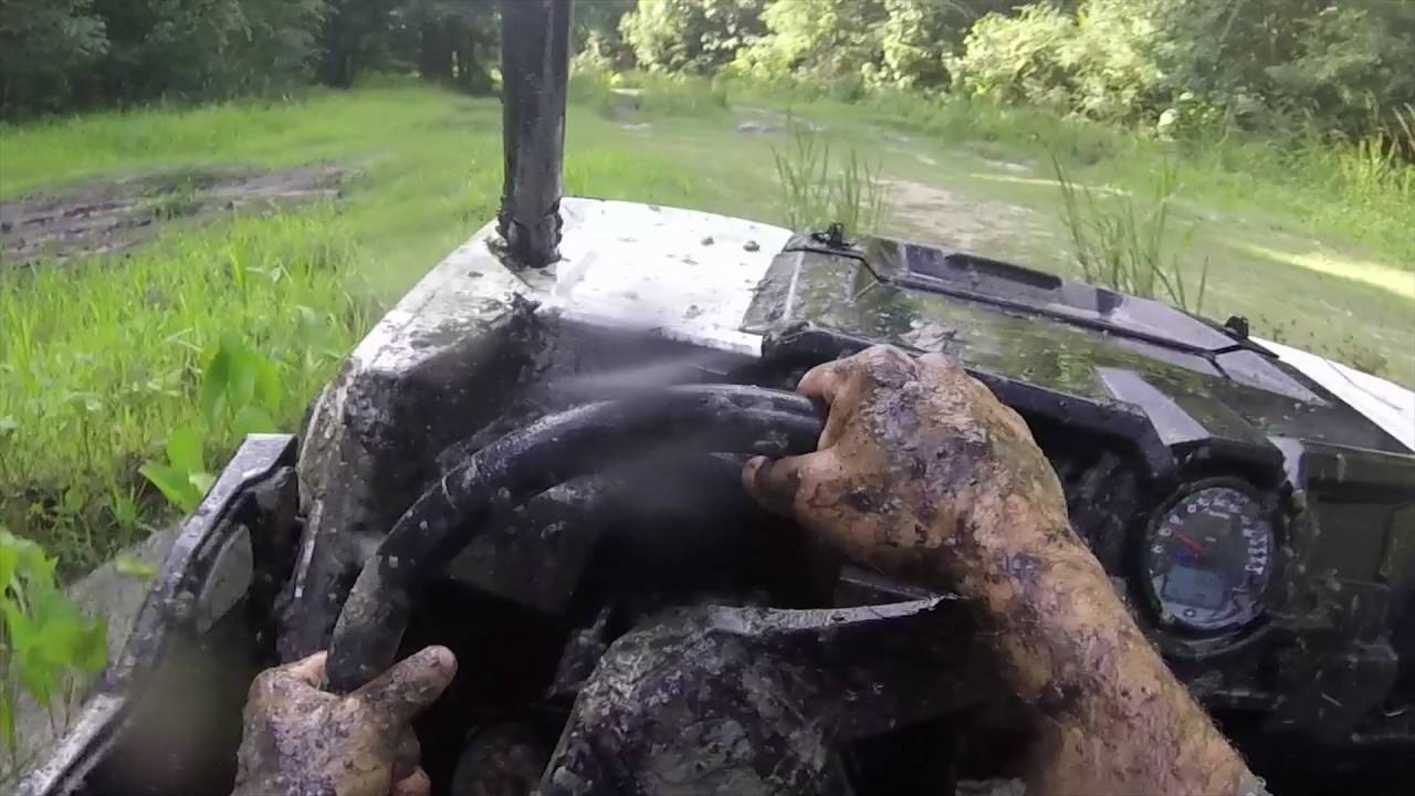 30 inch zillas on portal lifted RZR Deepest water yet chest deep - YouTube