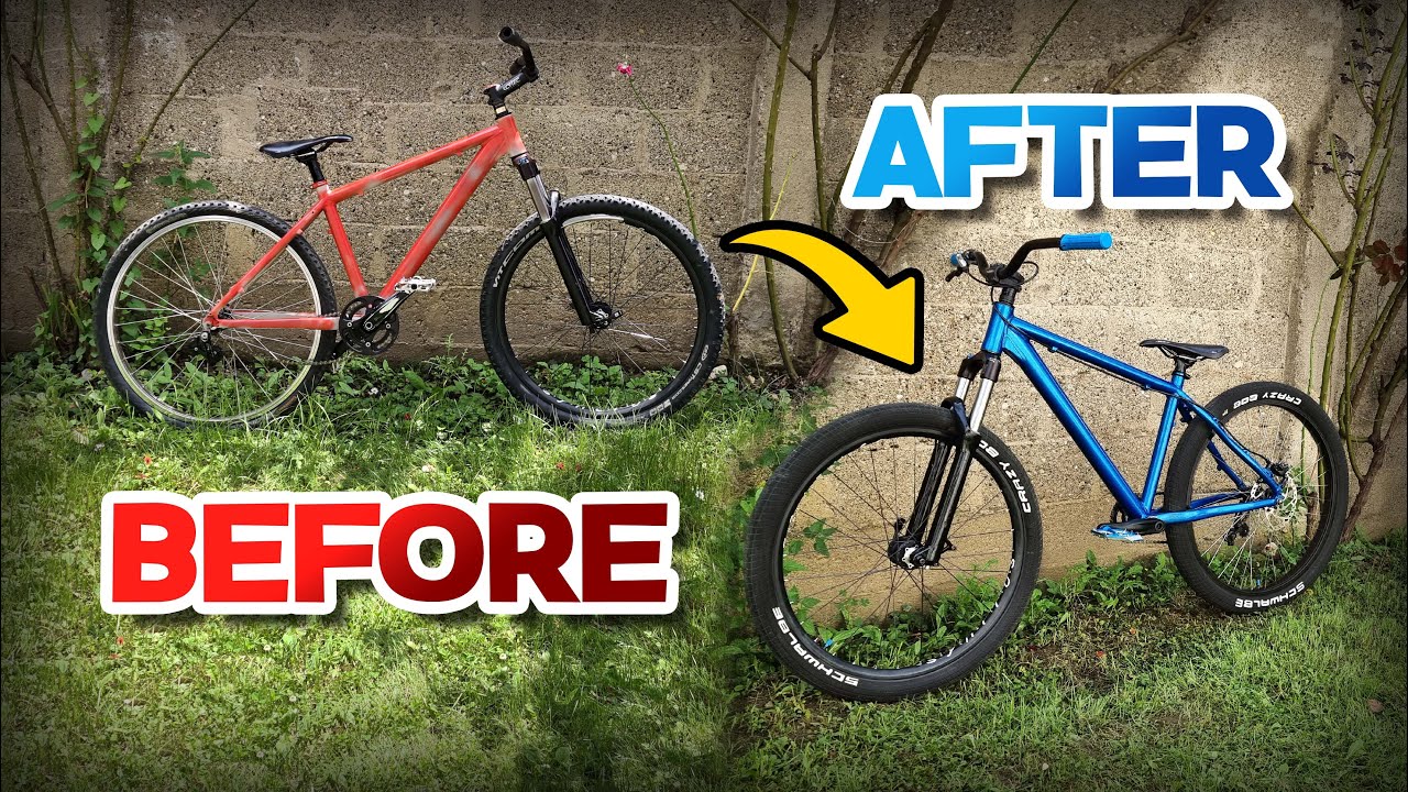 BIKE RESTORATION - Cheap and Crappy MTB Gets Fixed,Painted And Upgraded ...