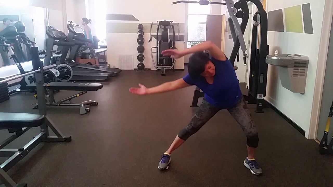 Lateral Lunge w/ Opposite Dir. Arm Reach - YouTube