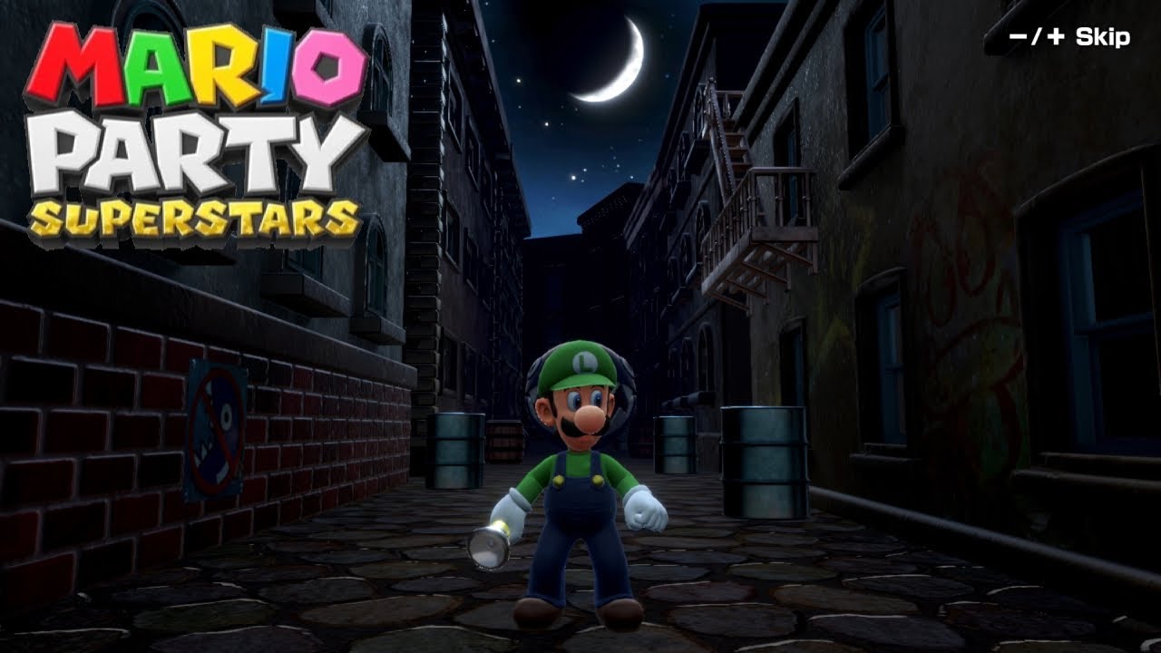 Mario Party Superstars Night-Light Fright Minigames Gameplay - YouTube