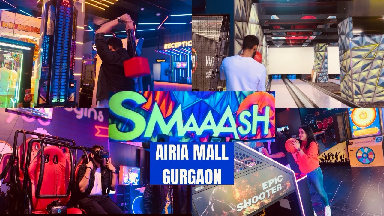SMAAASH GURGAON | SMAAASH AIRIA MALL GURGAON | FUN VLOG & SHOPPING # ...