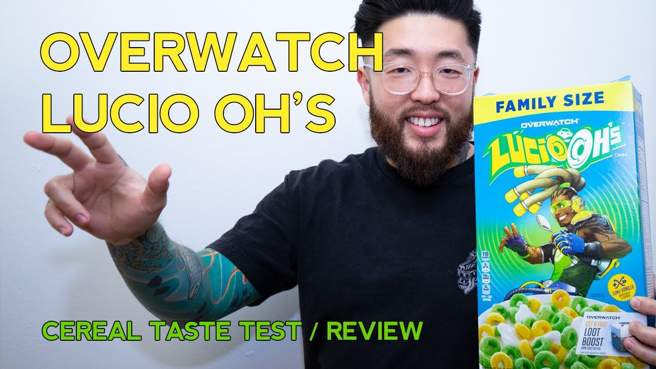 OVERWATCH LUCIO OH'S Cereal Taste Test / Review - YouTube