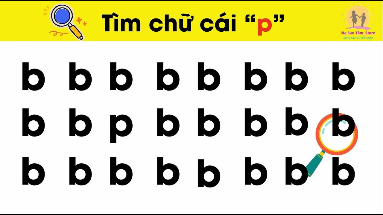 Trò Chơi Tìm Chữ Cái P Q Giúp bé nhanh thuộc chữ cái thông qua trò chơi ...