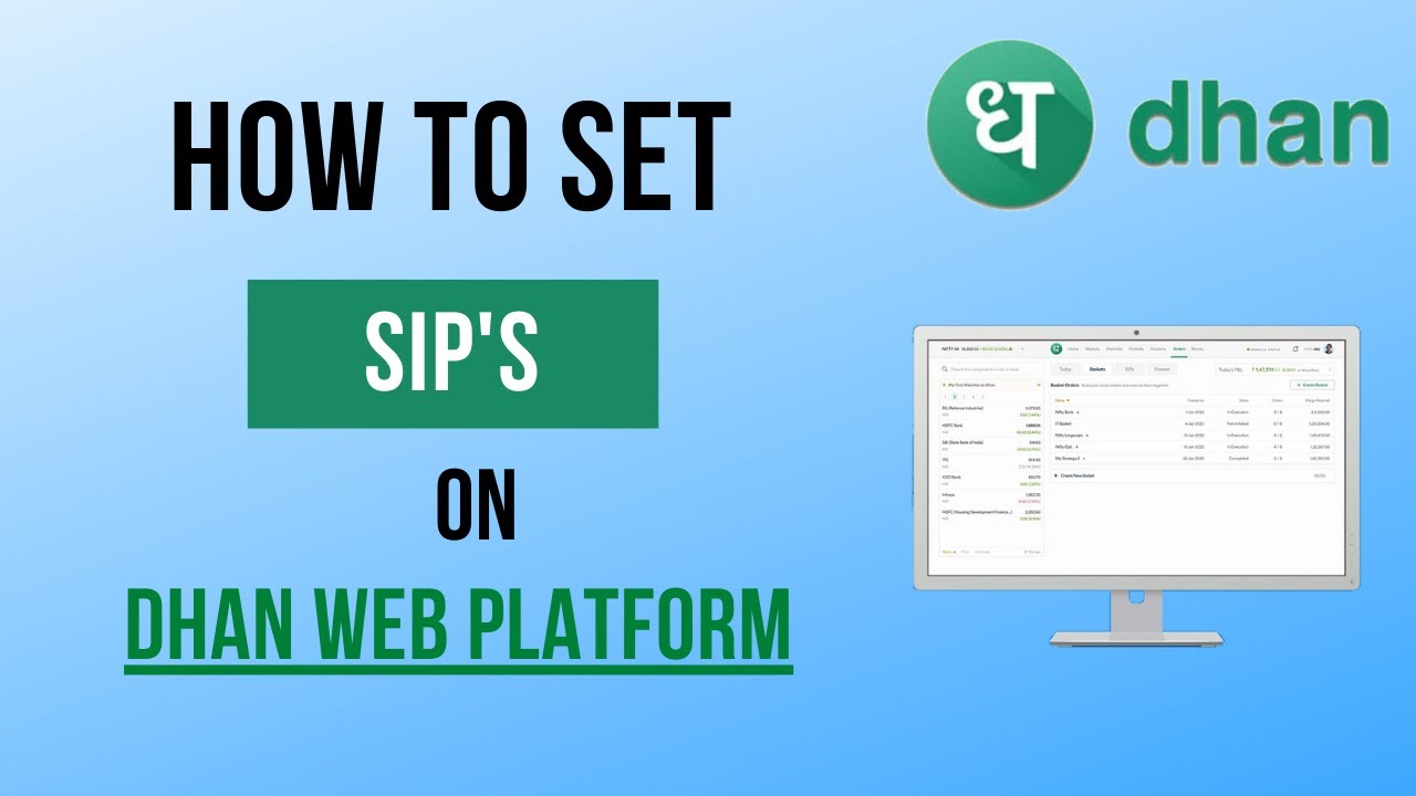 How to set SIP in Dhan Web Platform || IN HINDI @DhanHQ - YouTube