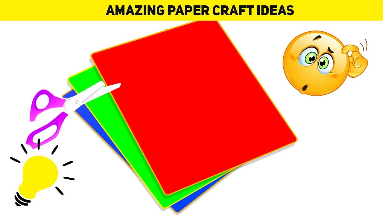 19 DIY Paper Craft Ideas Easy Colored Paper Craft Ideas YouTube 19-diy-paper-craft-ideas-easy-colored-paper-craft-ideas-youtube