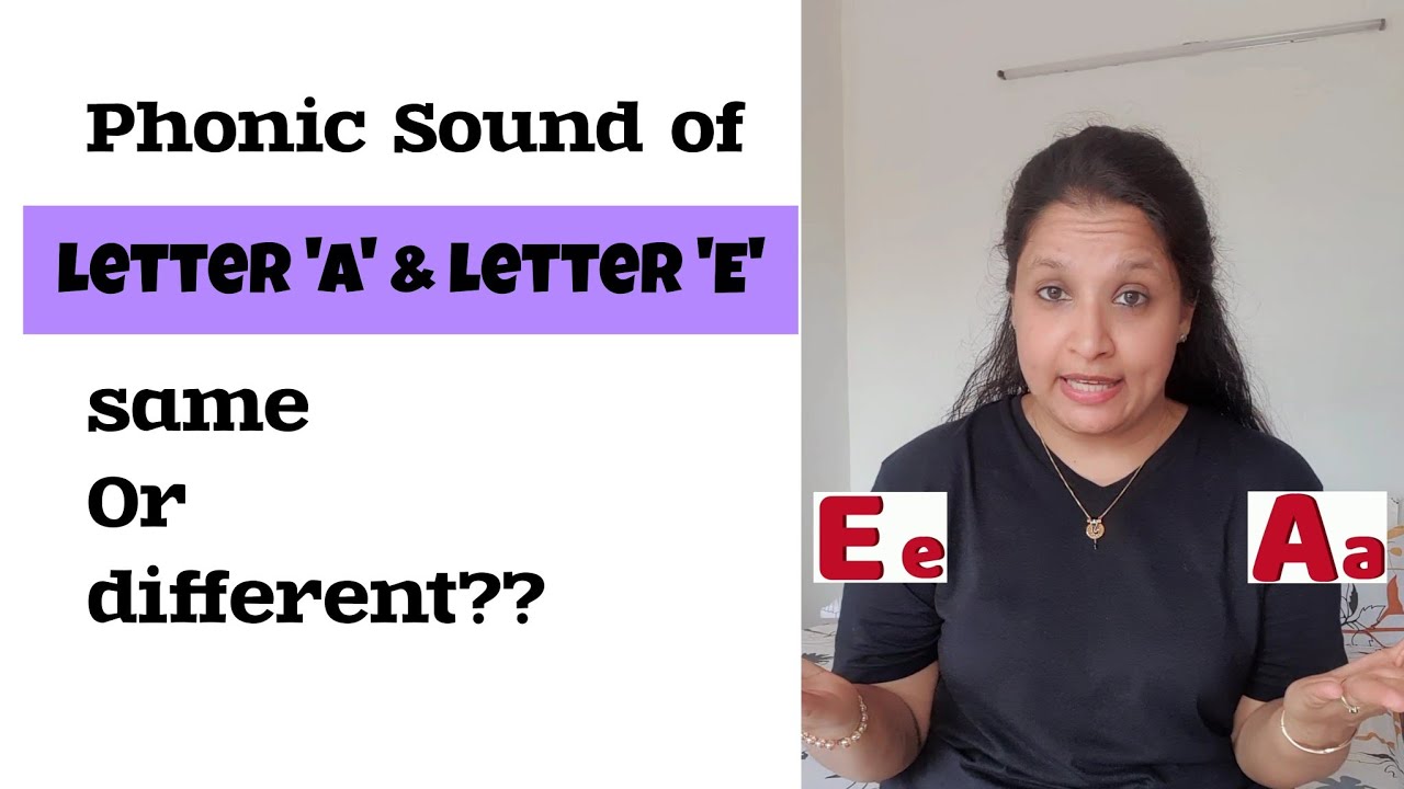 Phonic sound of Letter 'A' & Letter 'E' with action #phonics #teaching ...