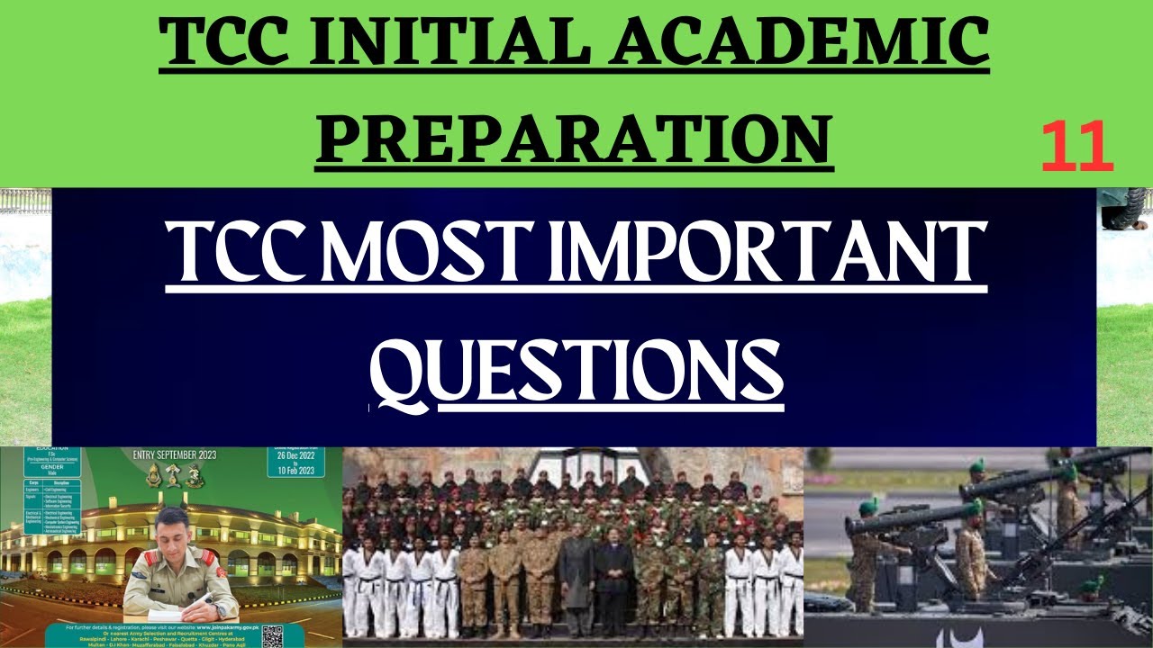 TCC INITIAL TEST PREPARATION | TCC MOST REPEATED MCQs | TCC EXPREINCES ...