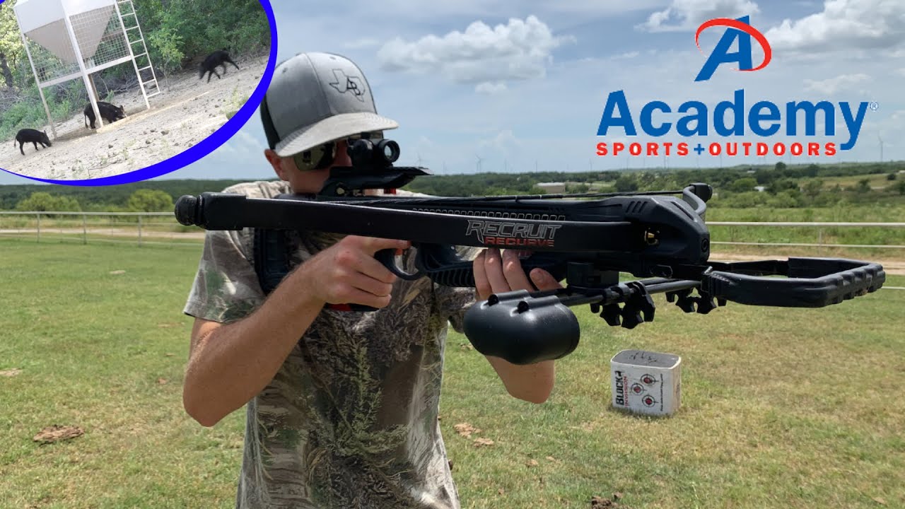 HOG DOWN! CROSSBOW HUNTING WITH ACADEMY GEAR! - YouTube