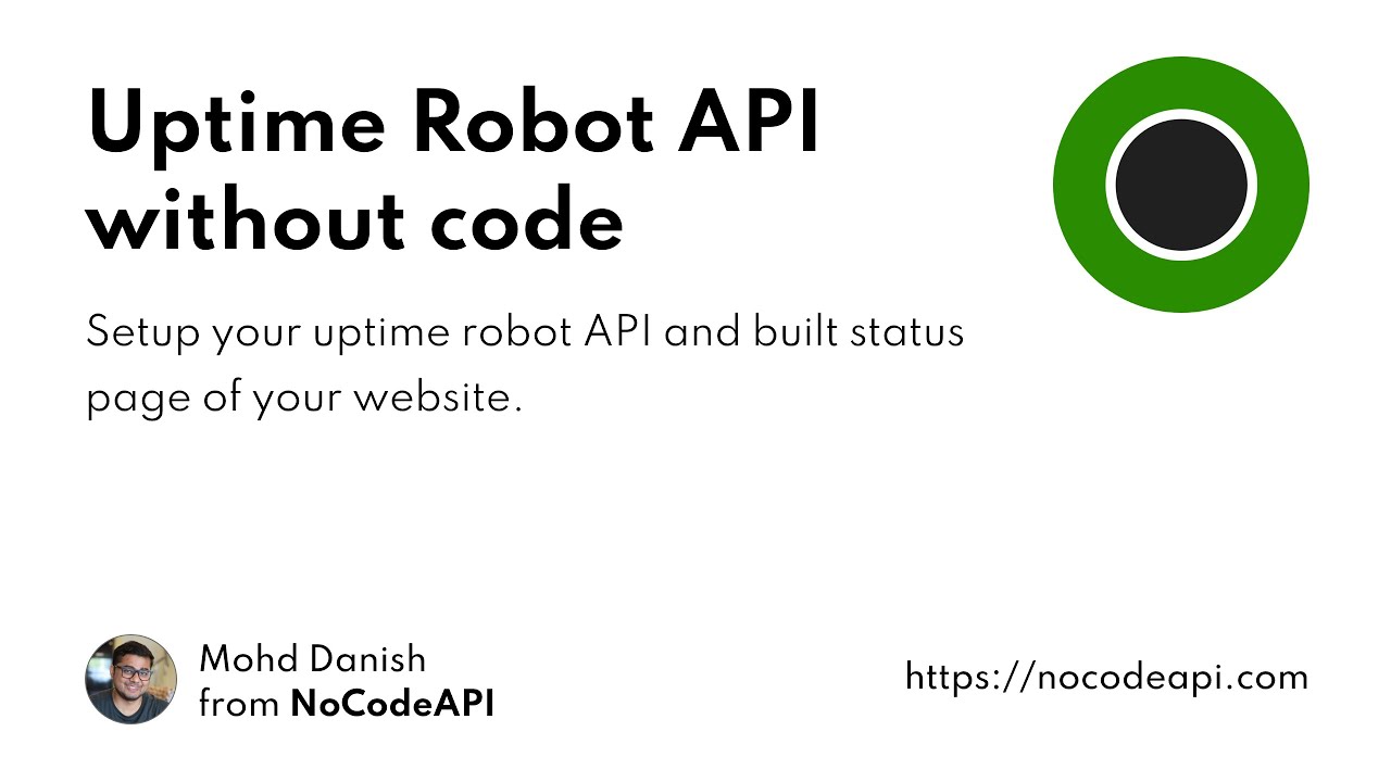 Uptime Robot API and Build custom status page for your website. #api ...